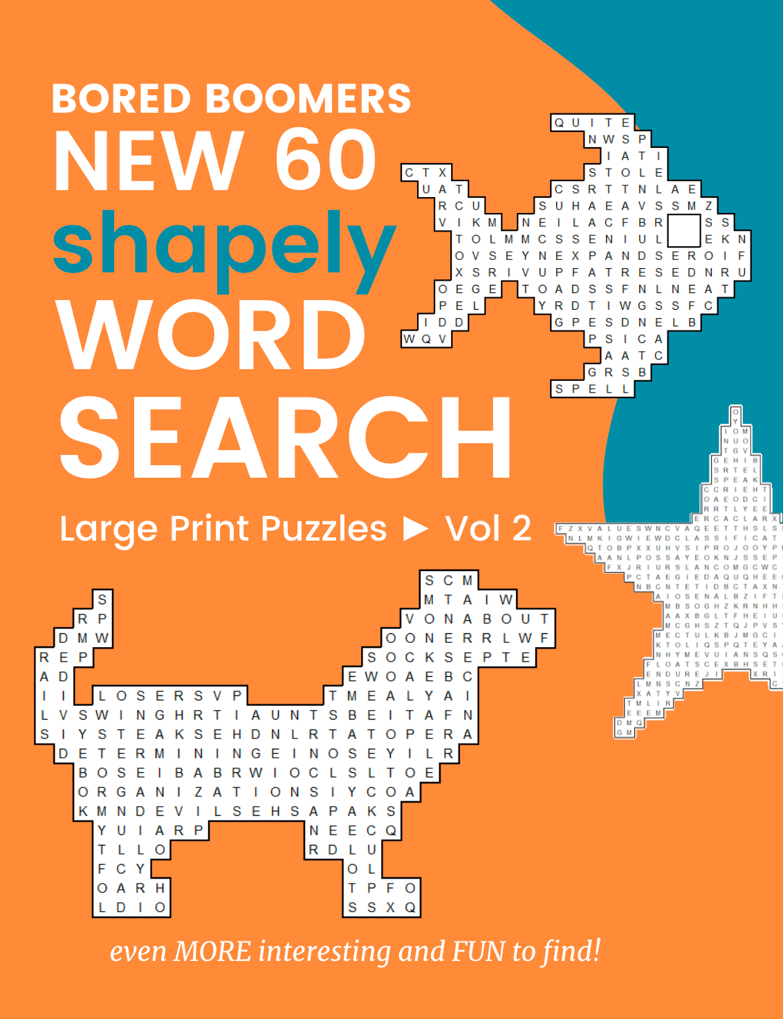 Bored Boomers SHAPELY Word Search Vol 2 - Bored Boomers