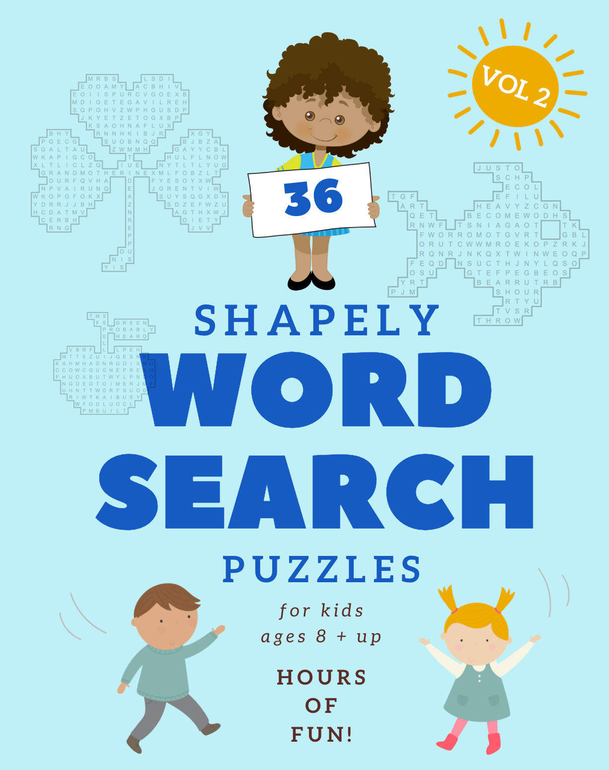 36 SHAPELY Word Search Puzzles for Kids V2 - Bored Boomers